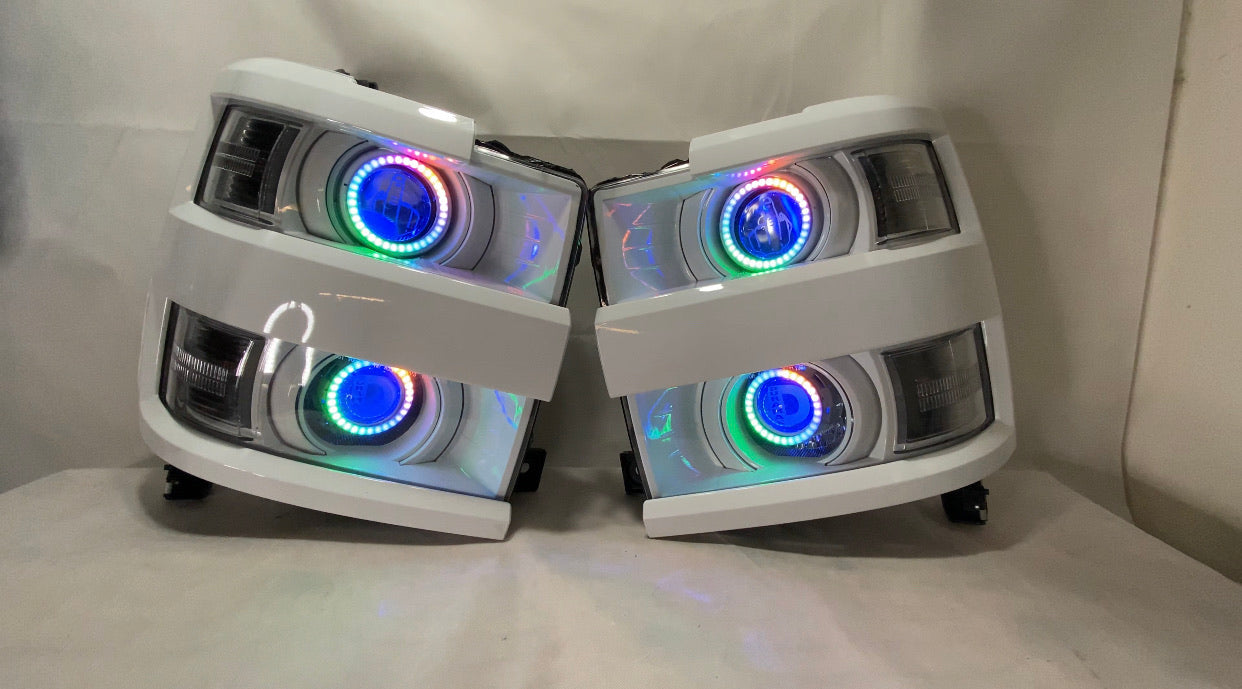 2015-2018 2500/3500 Chevy Silverado "Cyclops Edition" Headlights - LED ...