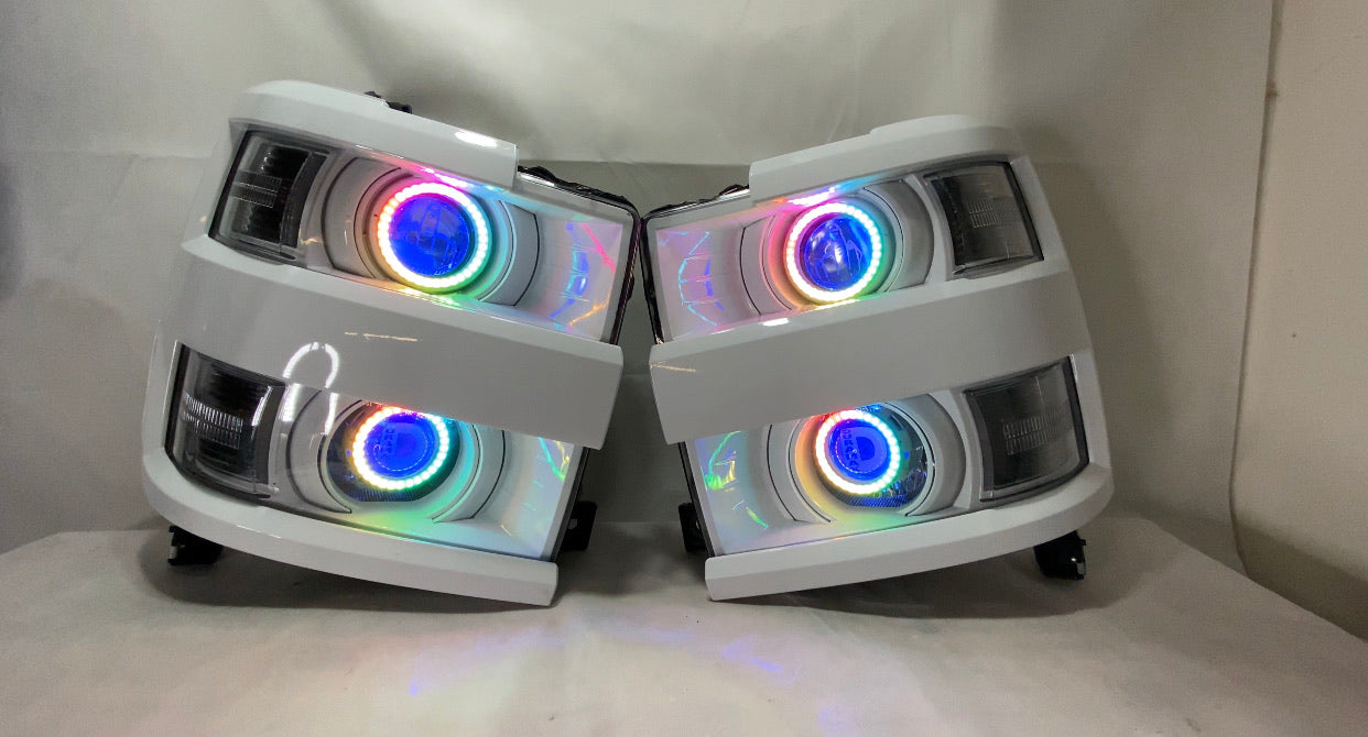 2015-2018 2500/3500 Chevy Silverado "Cyclops Edition" Headlights - LED ...